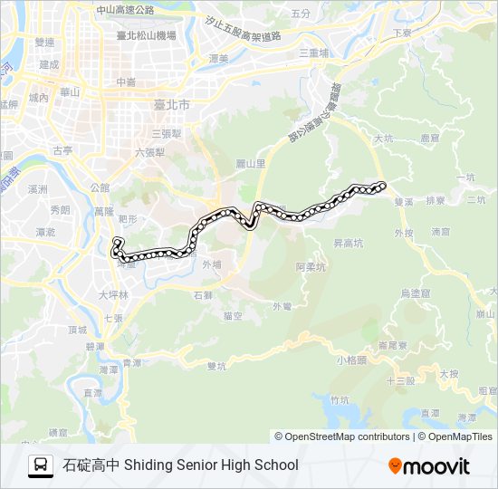 660區 Route: Schedules, Stops & Maps - 石碇高中 Shiding Senior High School ...