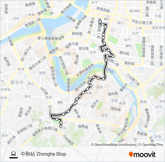 243 Route: Schedules, Stops & Maps - 中華路北站 Zhonghua Rd. North Station ...