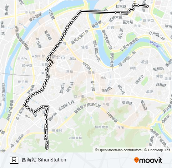 656路線：時刻表，站點和地圖-四海站 Sihai Station （更新）