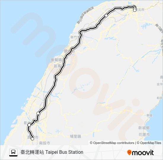 1616 Route: Schedules, Stops & Maps - 臺北轉運站 Taipei Bus Station (Updated)
