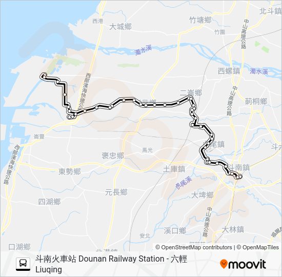 7103 Route: Schedules, Stops & Maps - 斗南火車站 Dounan Railway Station ...
