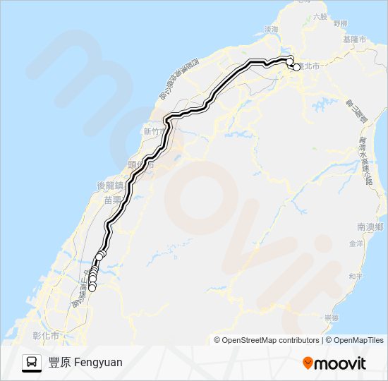 6606 Route: Schedules, Stops & Maps - 豐原 Fengyuan (Updated)