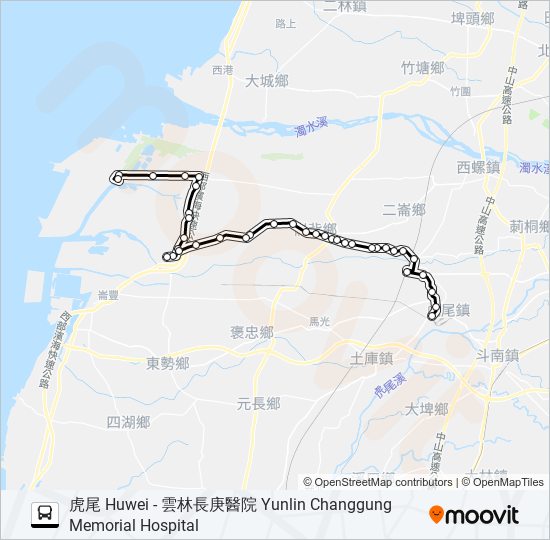 7101 Route: Schedules, Stops & Maps - 雲林長庚醫院 Yunlin Changgung Memorial ...