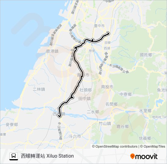 6882 Route: Schedules, Stops & Maps - 西螺轉運站 Xiluo Station (Updated)