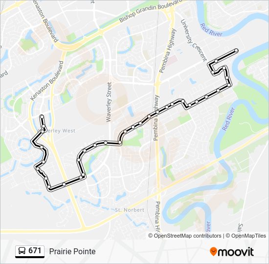 671 Route: Schedules, Stops & Maps - Prairie Pointe (Updated)