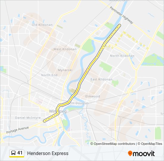 41 Route: Schedules, Stops & Maps - Balmoral Station (Updated)