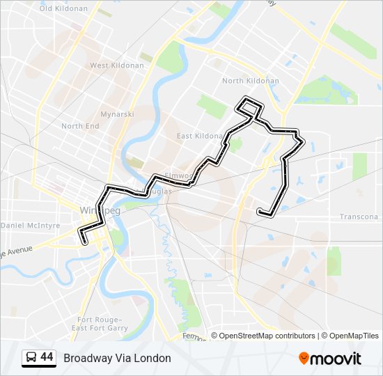 44 Route: Schedules, Stops & Maps - Broadway Via London (Updated)