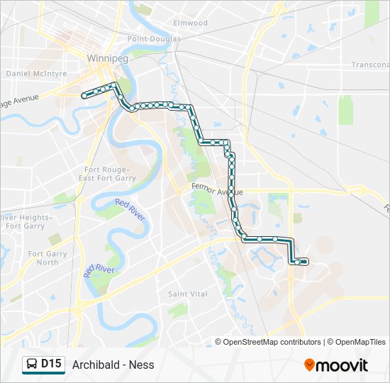 D15 Route: Schedules, Stops & Maps - Downtown (Updated)