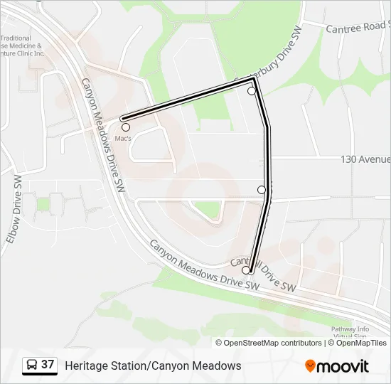 37 Route: Schedules, Stops & Maps - Heritage Station (Updated)