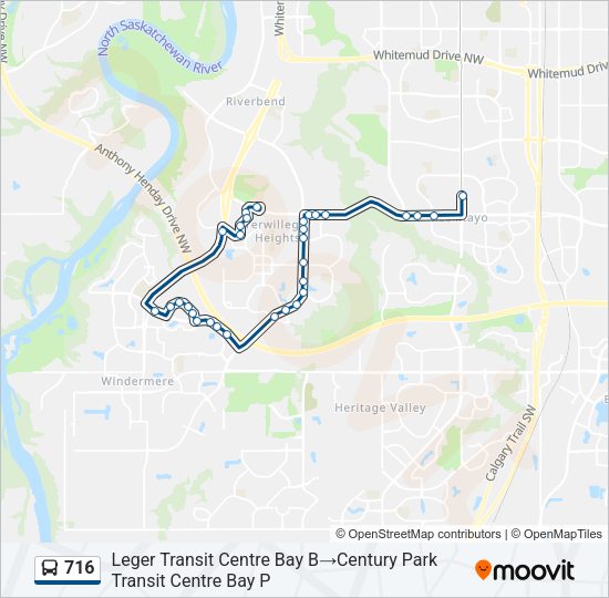 716 Route: Schedules, Stops & Maps - Leger Transit Centre Bay B‎→ ...
