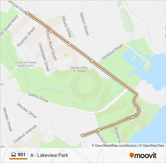 901 Route: Schedules, Stops & Maps - A - Lakeview Park (Updated)