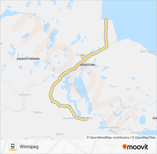 VIA RAIL Route: Schedules, Stops & Maps - Winnipeg (Updated)