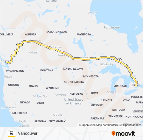 VIA RAIL Route: Schedules, Stops & Maps - Vancouver (Updated)