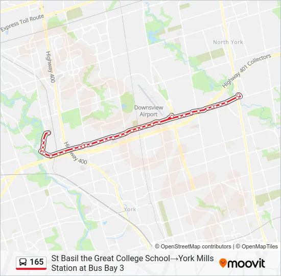 165 Route: Schedules, Stops & Maps - St Basil the Great College School ...