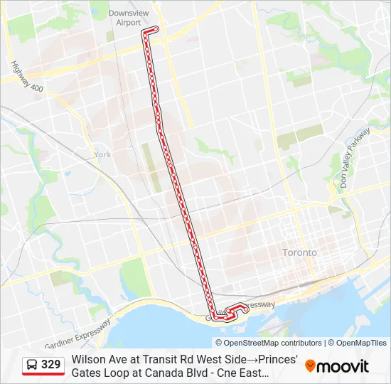 329 Route: Schedules, Stops & Maps - Wilson Ave at Transit Rd West Side ...