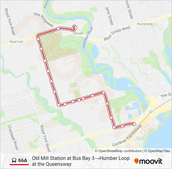 66A Route: Schedules, Stops & Maps - Old Mill Station at Bus Bay 3‎→ ...