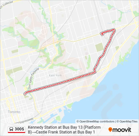 300S Route: Schedules, Stops & Maps - Kennedy Station at Bus Bay 13 ...