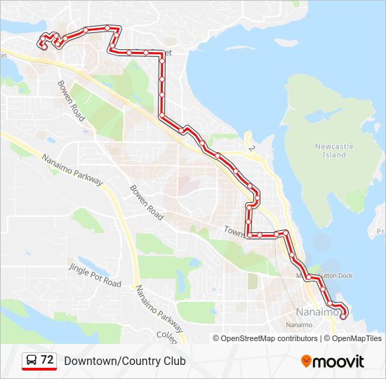 72 Route: Schedules, Stops & Maps - Country Club (Updated)