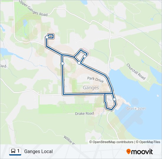 1 Route: Schedules, Stops & Maps - Ganges Local (Updated)