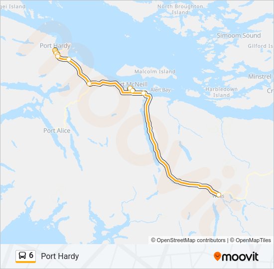 6 Route: Schedules, Stops & Maps - Port Hardy (Updated)