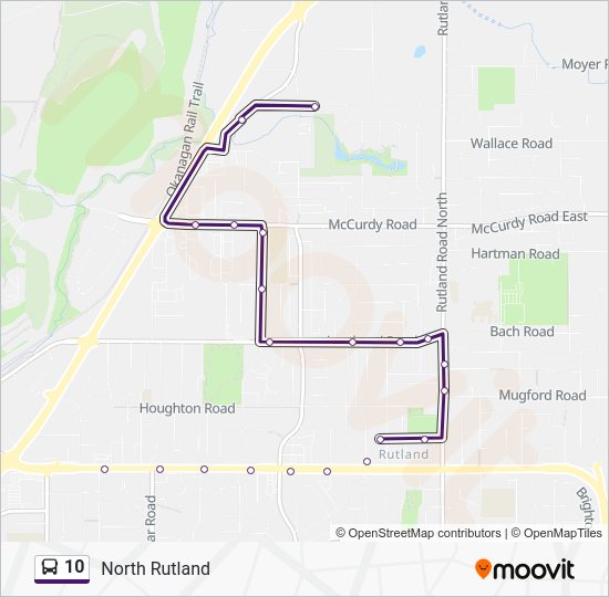 10 Route: Schedules, Stops & Maps - North Rutland (Updated)