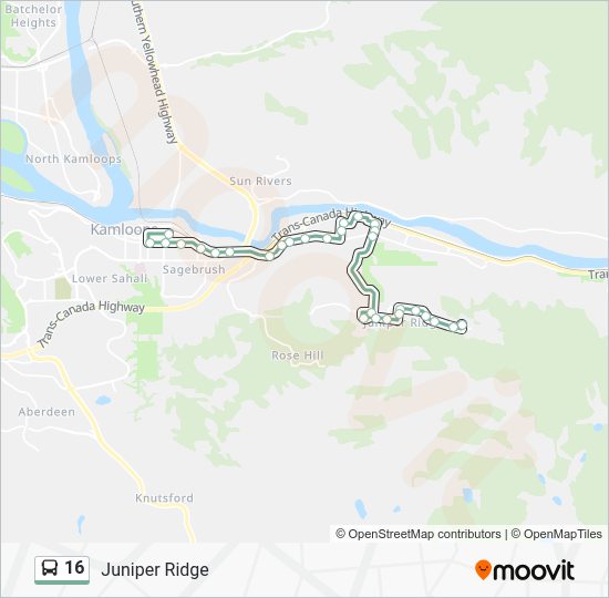 16 Route: Schedules, Stops & Maps - Juniper Ridge (Updated)