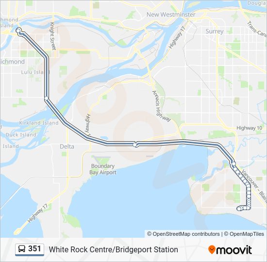 351 Route: Schedules, Stops & Maps - White Rock Centre (Updated)