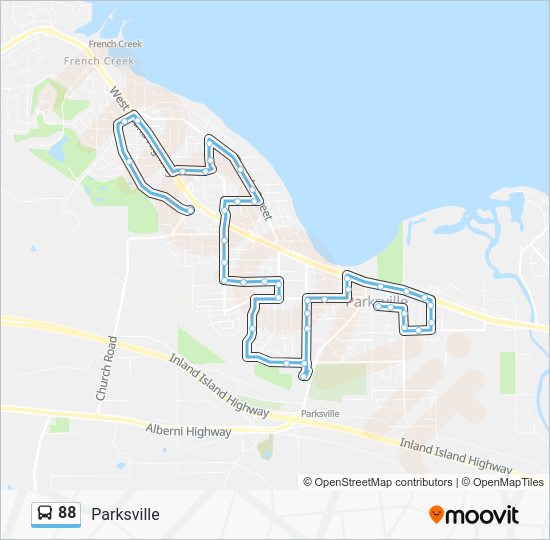 88 Route: Schedules, Stops & Maps - Parksville (Updated)