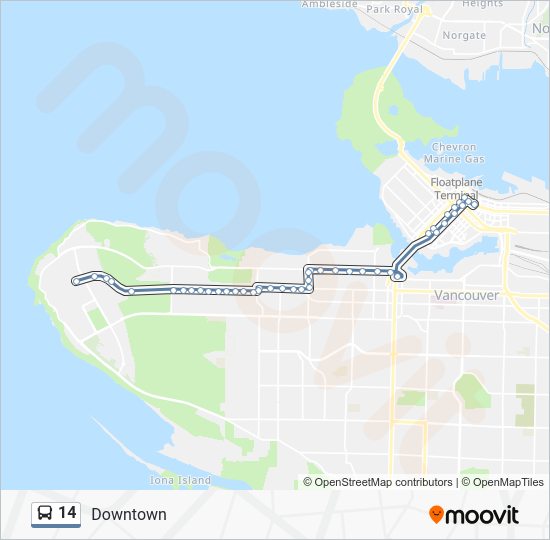14 Route: Schedules, Stops & Maps - Downtown (Updated)
