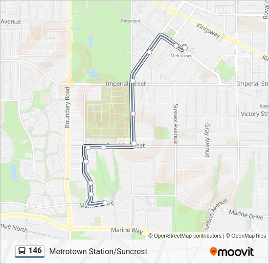 146 Route: Schedules, Stops & Maps - Metrotown Station (Updated)