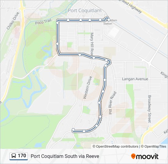 170 Route: Schedules, Stops & Maps - Port Coquitlam South via Reeve ...