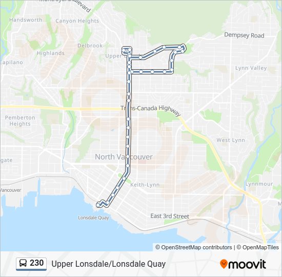 230 Route: Schedules, Stops & Maps - Lonsdale Quay (Updated)