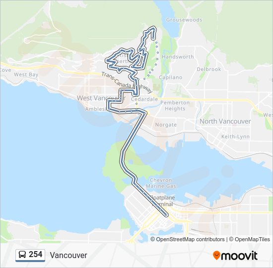 254 Route: Schedules, Stops & Maps - Vancouver (Updated)