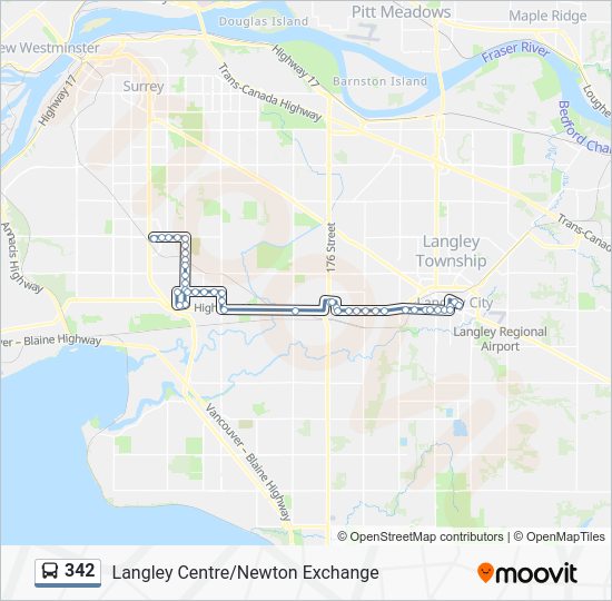 342 Route: Schedules, Stops & Maps - Langley Centre (Updated)