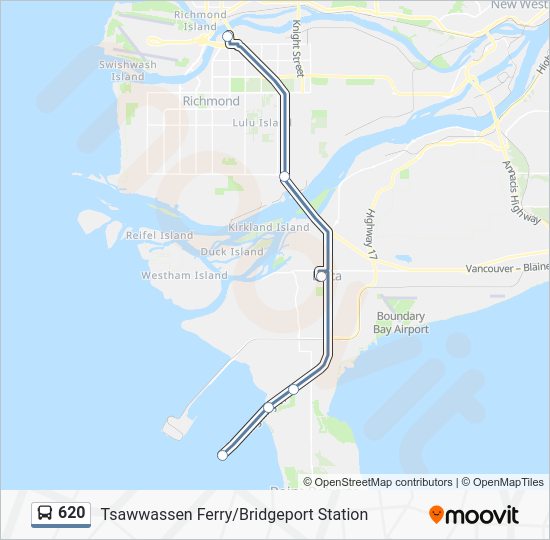 620 Route: Schedules, Stops & Maps - Tsawwassen Ferry Express (Updated)