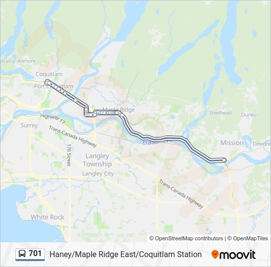 701 Route: Schedules, Stops & Maps - Mission City Station (Updated)