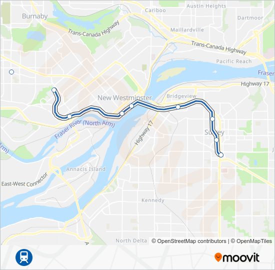 EXPO LINE Route: Schedules, Stops & Maps - (EB) To King George (Updated)