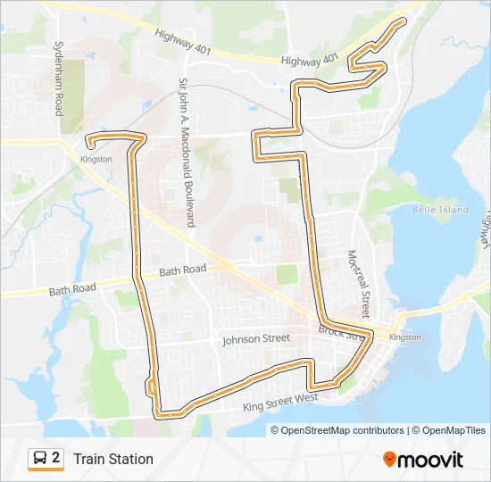 2 Route: Schedules, Stops & Maps - Train Station (Updated)