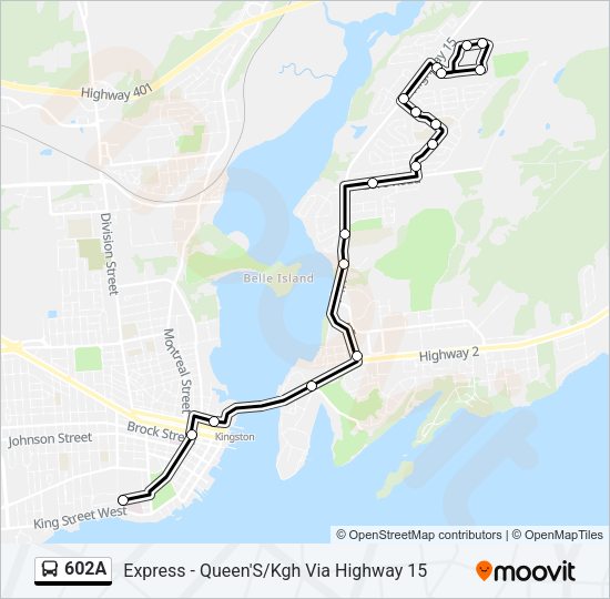 602A Route: Schedules, Stops & Maps - Express - Queen'S/Kgh Via Highway ...