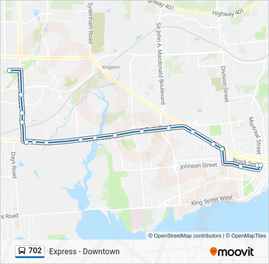 702 Route: Schedules, Stops & Maps - Express - Downtown (Updated)