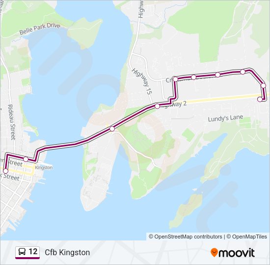 12 Route: Schedules, Stops & Maps - Cfb Kingston (Updated)