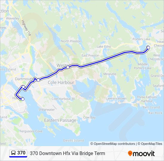 370 Route: Schedules, Stops & Maps - 370 Downtown Hfx Via Bridge Term (Updated)