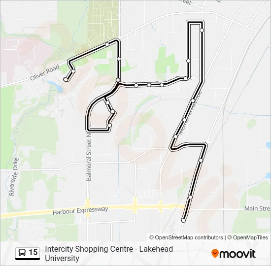 15 Route: Schedules, Stops & Maps - Beverly To Intercity (Updated)