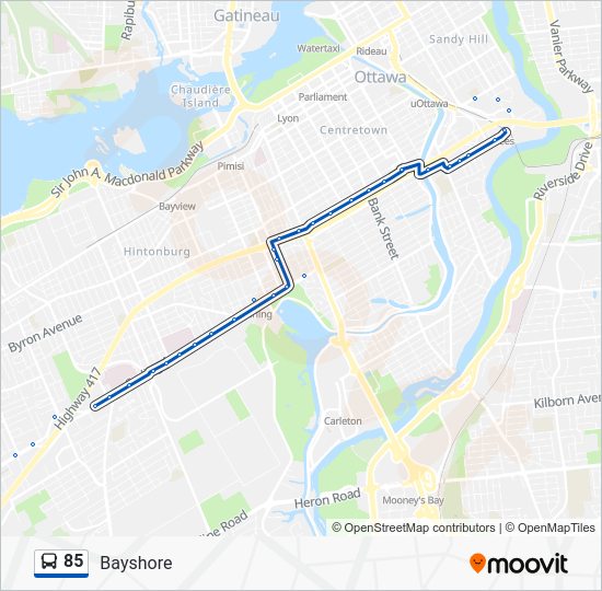 85 Route: Schedules, Stops & Maps - Bayshore (Updated)