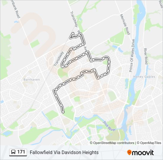 171 Route: Schedules, Stops & Maps - Fallowfield Via Davidson Heights ...