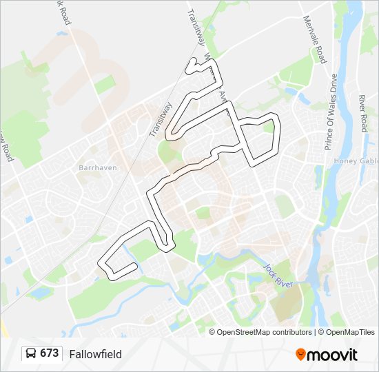 673 Route: Schedules, Stops & Maps - Fallowfield (Updated)