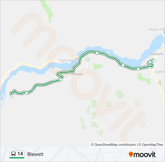 14 Route: Schedules, Stops & Maps - Blewett (Updated)