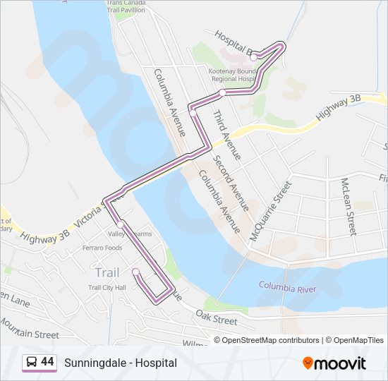 44 Route: Schedules, Stops & Maps - To Kbr Hospital Only (Updated)
