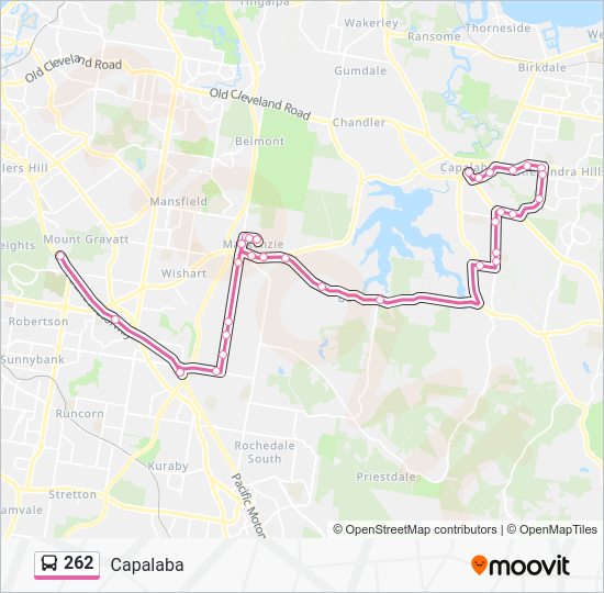 262 Route: Schedules, Stops & Maps - Capalaba (Updated)