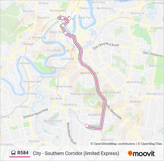 r584 Route: Schedules, Stops & Maps - Banoon Station (Updated)